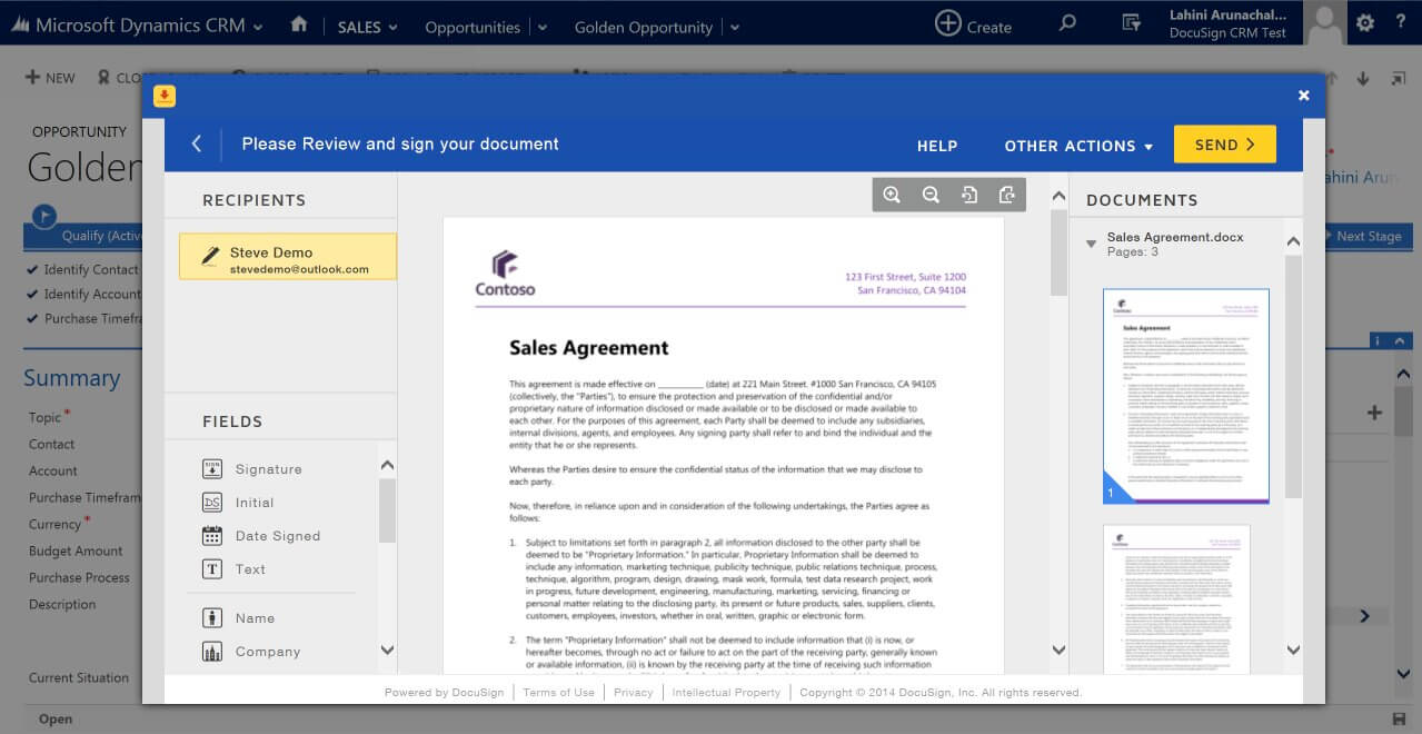 Secure and Efficient: E-Signatures for Dynamics 365 Users