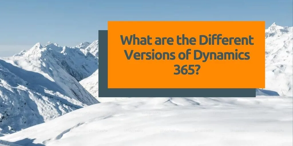 What are the Different Versions of Dynamics 365?